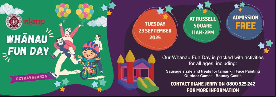 Whānau Fun Day - Nga Kete Matauranga Pounamu Charitable Trust